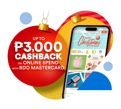 Up to P3,000 Cashback on ONLINE spend